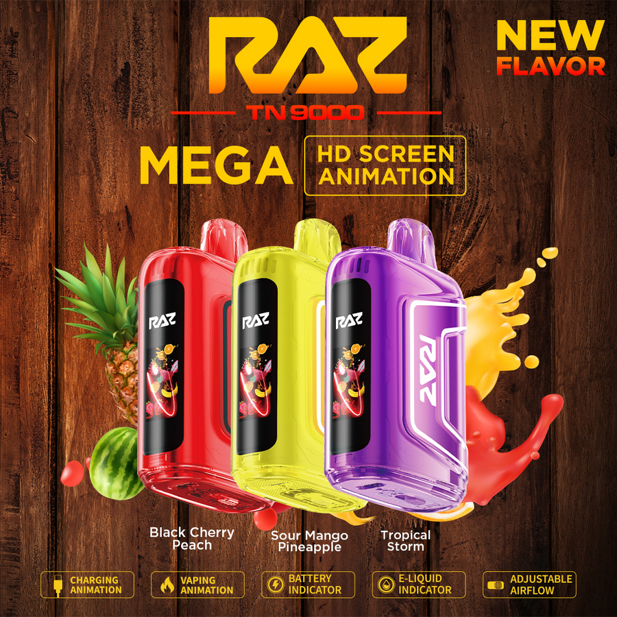 RAZ TN9000 Disposable 5%, raz disposable, raz mega, raz 2